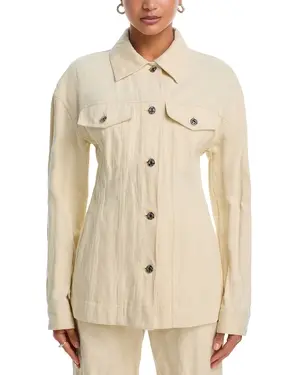 Helmut Lang Crinkled Trucker Jacket - Muslin