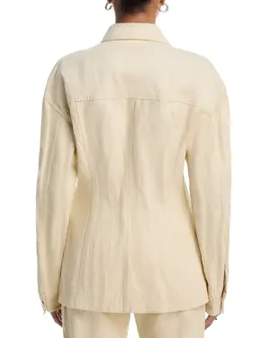 Helmut Lang Crinkled Trucker Jacket - Muslin