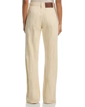 Helmut Lang Crushed High-rise Bootcut Jeans
