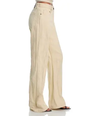 Helmut Lang Crushed High-rise Bootcut Jeans