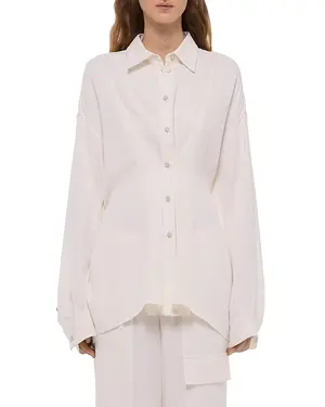 Helmut Lang Soft Cinched Shirt - Ivory