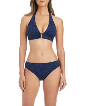 Bleu Rod Beattie Banded Halter Bikini Top