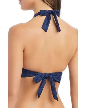 BLEU BY ROD BEATTIE Banded Halter Bikini Top