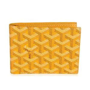Goyard Goyardine Canvas Victoire Wallet - Yellow