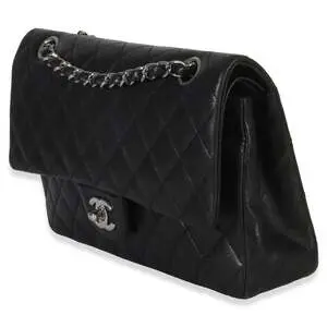 Chanel Quilted Lambskin Classic Flap Bag - Black