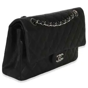Chanel Quilted Lambskin Classic Flap Bag - Black
