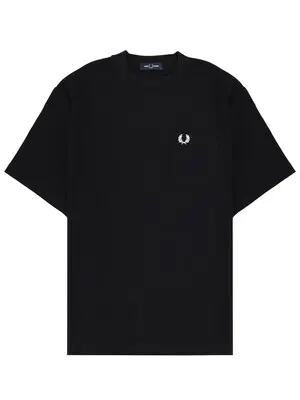 Fred Perry T-shirt With Logo - Black