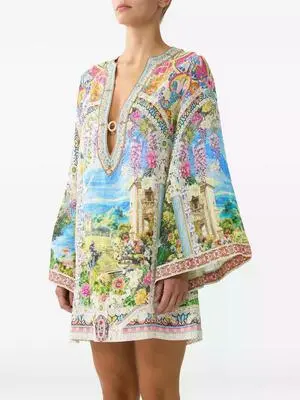 Camilla Deep V-neck Mini Dress