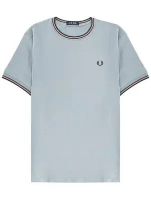 Fred Perry T-shirt With Logo - Azure
