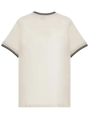 Fred Perry T-shirt With Logo - Ivory