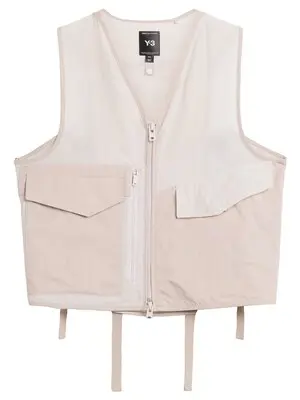 Y3 Vest With Pockets - Beige
