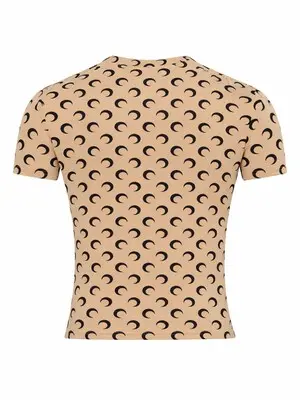 MARINE SERRE T-shirt "moon - Nude