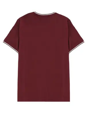 Fred Perry T-shirt With Logo - Bordeaux