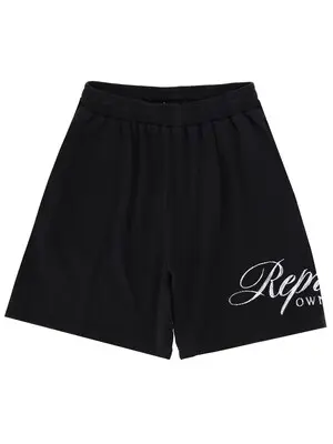 REPRESENT Shorts With Logo - Black