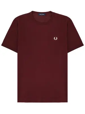 Fred Perry T-shirt With Logo - Bordeaux