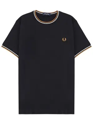 Fred Perry T-shirt With Logo - Black