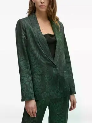 LA PETITE FRANÇAISE Printed Blazer - Green