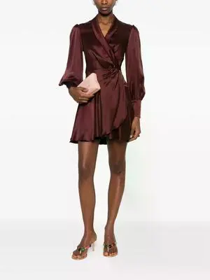 Zimmermann Wrap-draped Mini Dress
