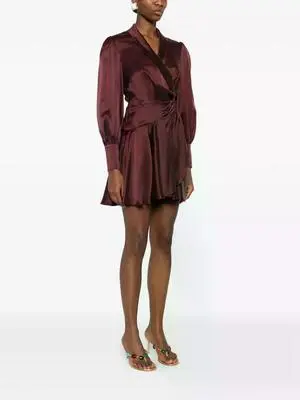 Zimmermann Wrap-draped Mini Dress