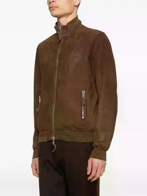 THE JACK LEATHERS Zip-up Suede Jacket