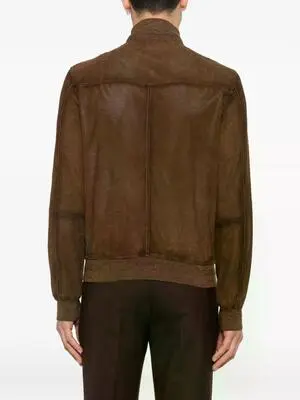 THE JACK LEATHERS Zip-up Suede Jacket