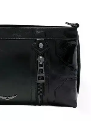 Zadig&Voltaire Patent Leather Shoulder Bag - Black