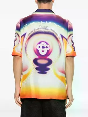 Casablanca Sporchid Ss Printed Shirt