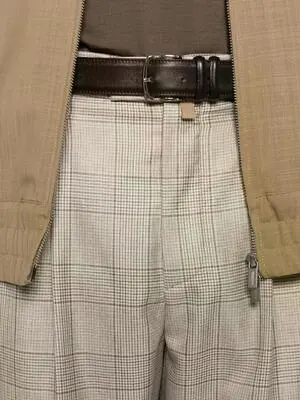 Jacob Cohen Lucas Checked Pleated Trousers