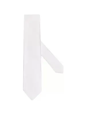 Zegna Silk Tie - White