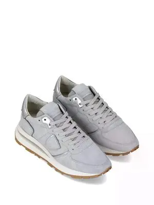 Philippe Model Tropez Haute Metallic Panel Sneakers - Grey