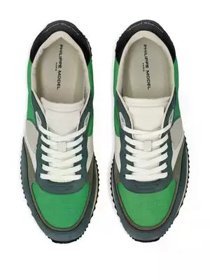 Philippe Model Panelled Low Top Sneakers - Green