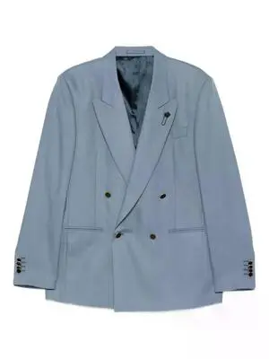 LARDINI Double-breasted Blazer - Blue