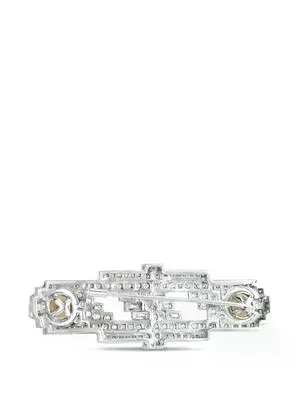 LB EXCLUSIVE Art Deco Diamond And Pearl Brooch