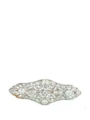 LB EXCLUSIVE Diamond Embellished Brooch - Silver