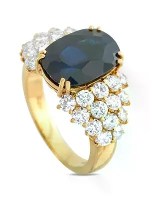 LB EXCLUSIVE Diamond And Sapphire Ring - Gold
