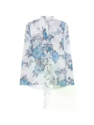 Marella Floral Ruffled Blouse