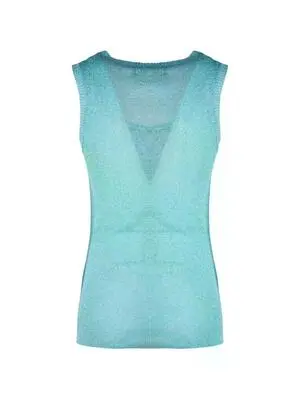 Pho Firenze Sleeveless Round-neck Top - Blue