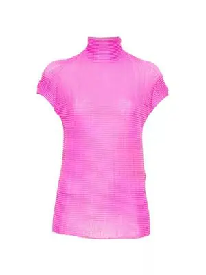 Issey Miyake Pleated Top - Pink