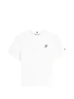 Tommy Hilfiger Embroidered-logo T-shirt - White