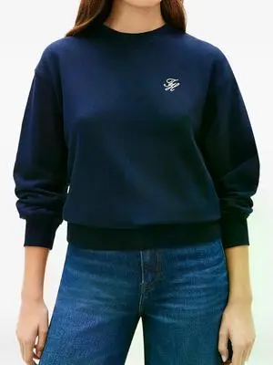Tommy Hilfiger Embroidered Crewneck Sweatshirt - Blue