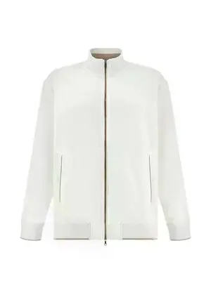 Paul & Shark Zip-up Fleece Sweatshirt - White