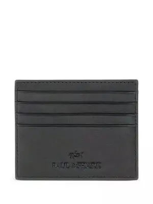 Paul & Shark Leather Card Holder - Black