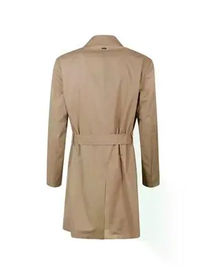 Herno Double-breasted Belted Coat - Neutrals