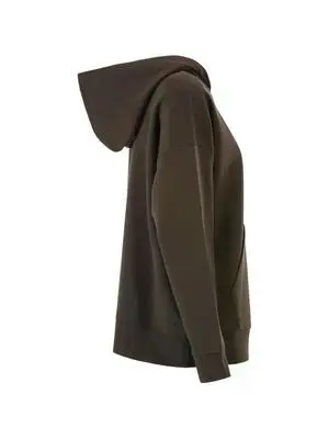 Max Mara Mandrea Embroidered-logo Sweatshirt - Brown