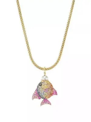 EMILY P. WHEELER Multi-stone Fish Necklace - Gold