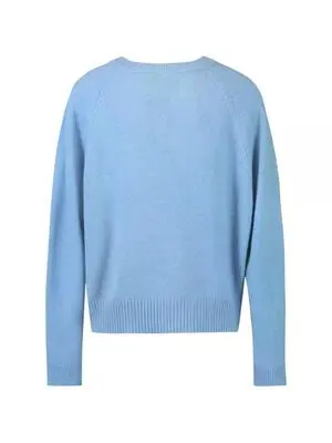 Max Mara V-neck Long-sleeve Sweater - Blue
