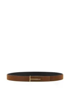 TOM FORD Reversible Logo Belt - Brown