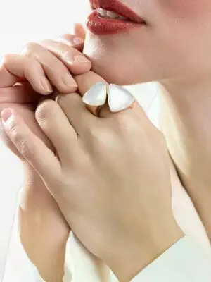 Vhernier Rock Crystal Pearl Ring
