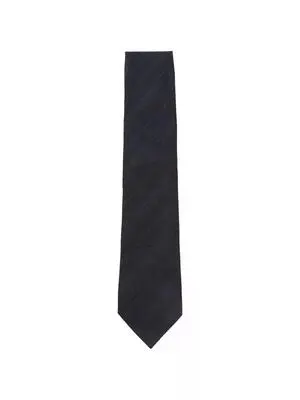 TOM FORD Striped Silk Tie - Black