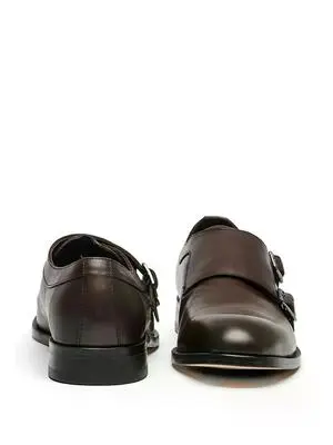 BOSS Limber Almond-toe Monk Shoes
